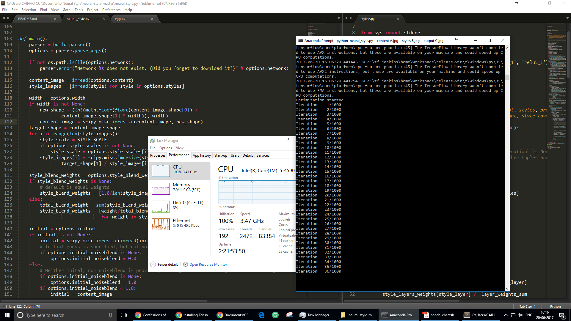 Image Style Transfer Using ConvNets by TensorFlow (Windows) – C. Cui's Blog